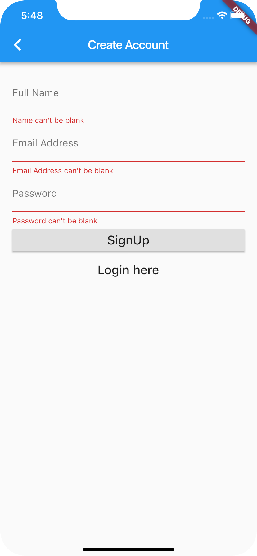 GitHub - krishnads/KFlutterLoginForm: Login Form with validation