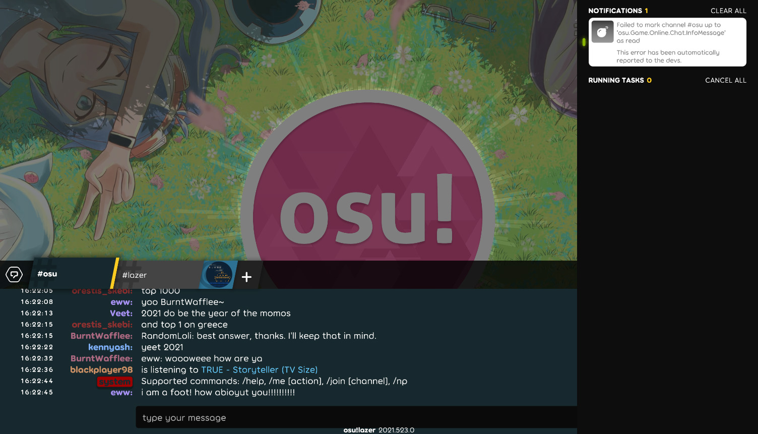 Failed to mark channel as read after sending `/help` in that channel ...