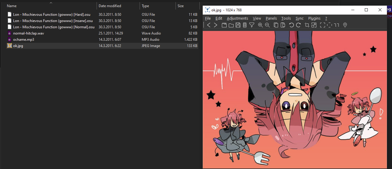 "OK" judgement accidentally looks up unrelated sprite on specific ...