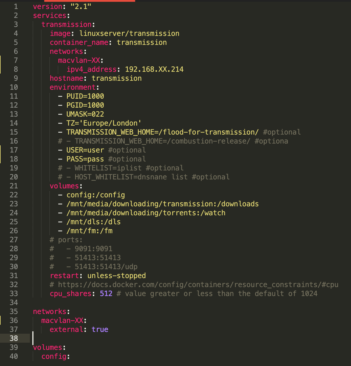 Transmission web-ui does not save to settings.json · Issue #180 · linuxserver/docker ...