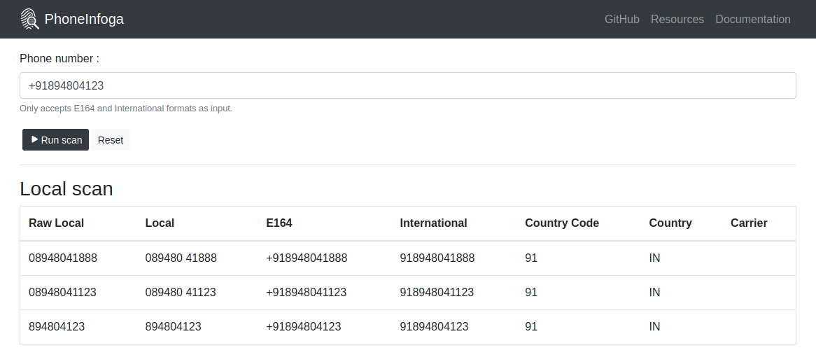 Invalid Phone Number · Issue #485 · sundowndev/phoneinfoga · GitHub