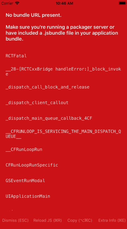 No bundle URL present · Issue #130 · GeekyAnts/NativeBase-KitchenSink · GitHub