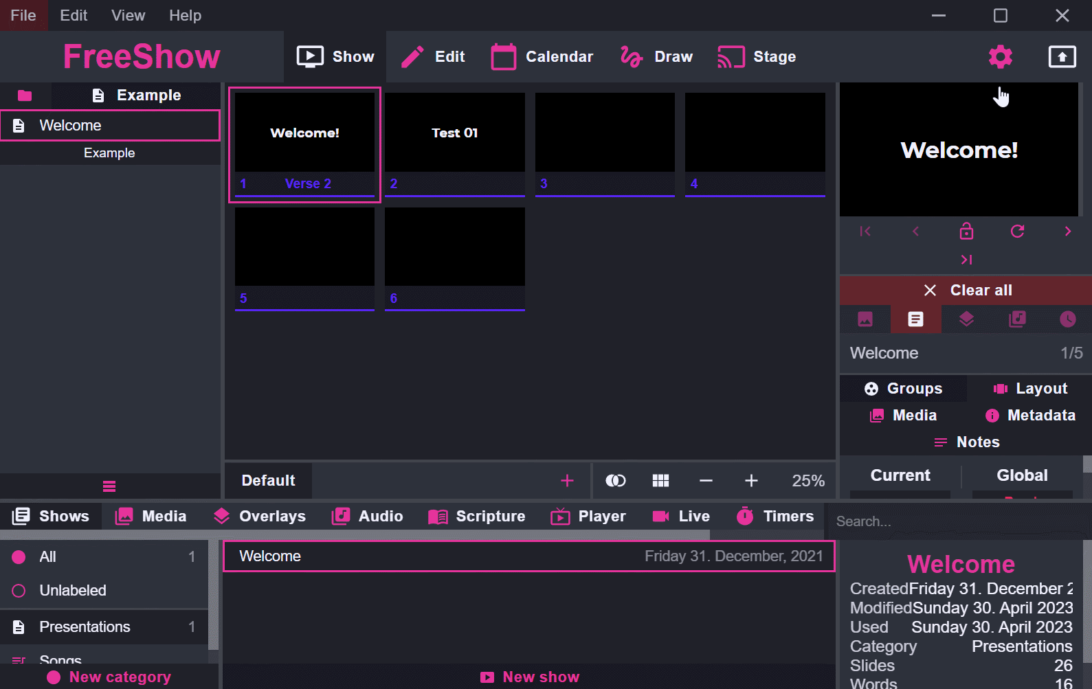 Slide Movement, Deletion, & Group Change (v0.8.2) · Issue #139 · ChurchApps/FreeShow · GitHub