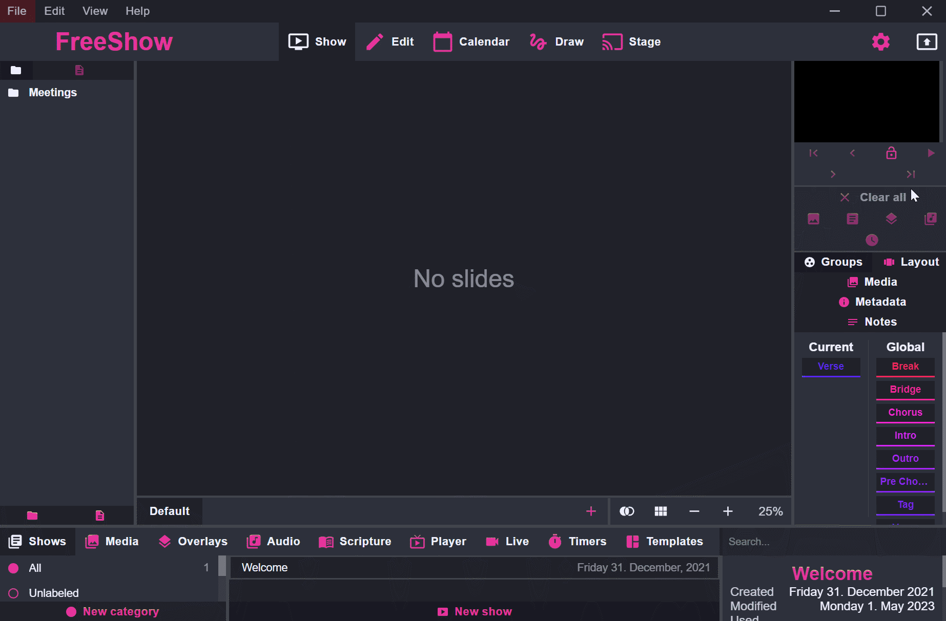 Slide Movement, Deletion, & Group Change (v0.8.2) · Issue #139 · ChurchApps/FreeShow · GitHub