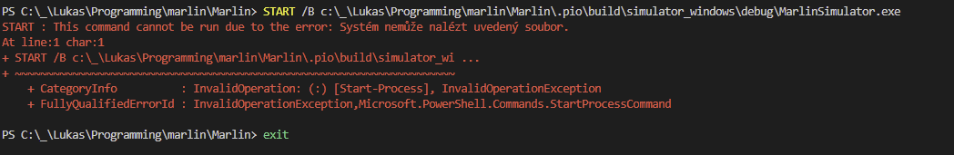 Run command fails in Windows PowerShell · Issue #66 · MarlinFirmware/AutoBuildMarlin · GitHub