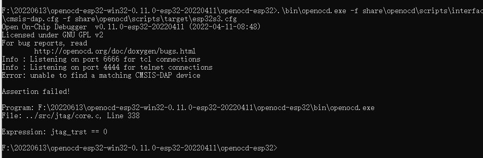 Add Support For The Cmsis Dap Debugger In Prebuilt Openocd Binary Ocd 444 · Issue 198