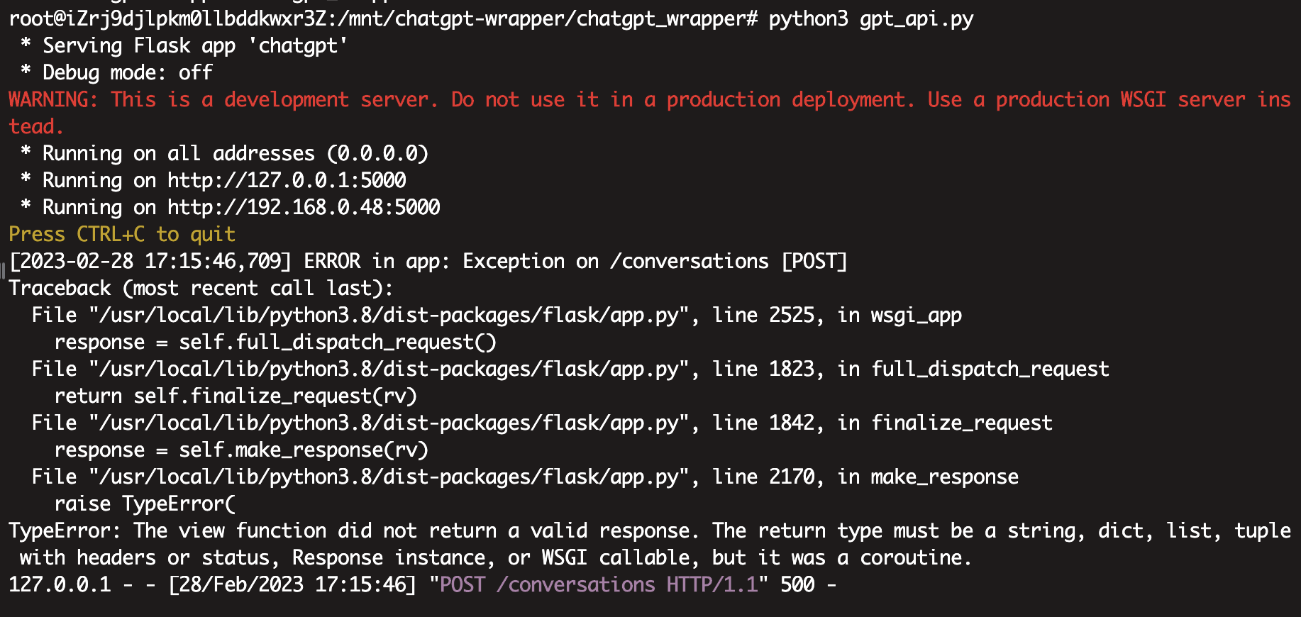 Error Gptapipy Response Is A Coroutine Object · Issue 170 · Llm 