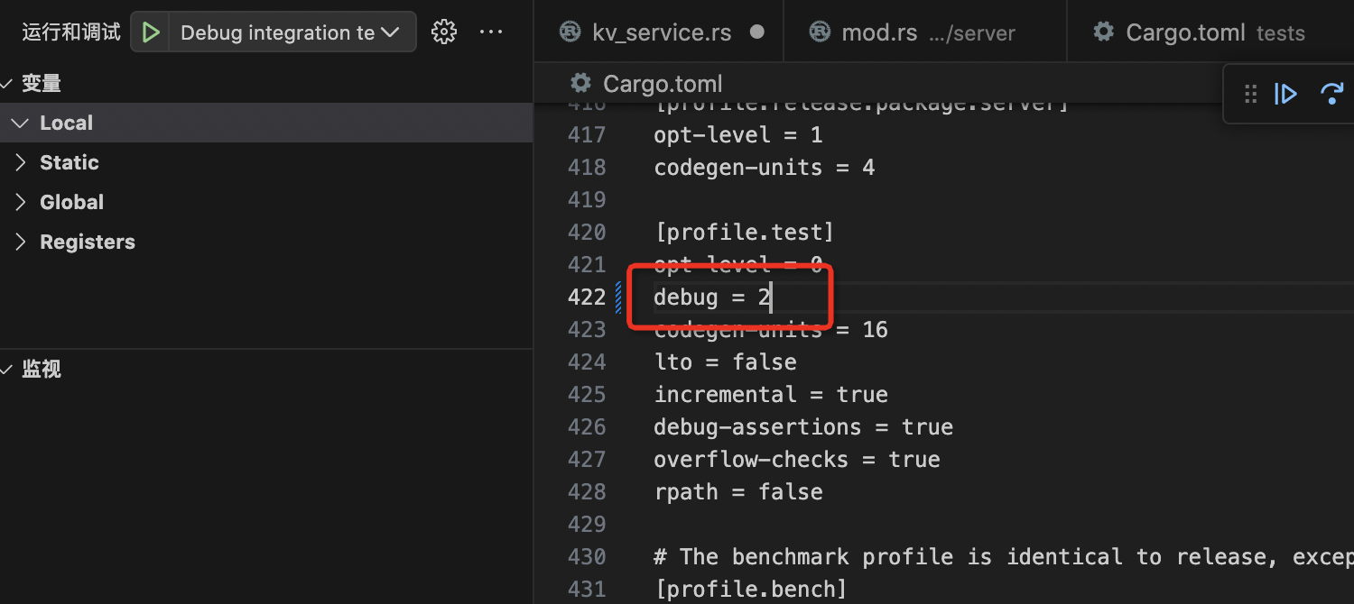 Vscode 调试单元测试无法断点查看变量 Value · Issue 15965 · Tikvtikv · Github