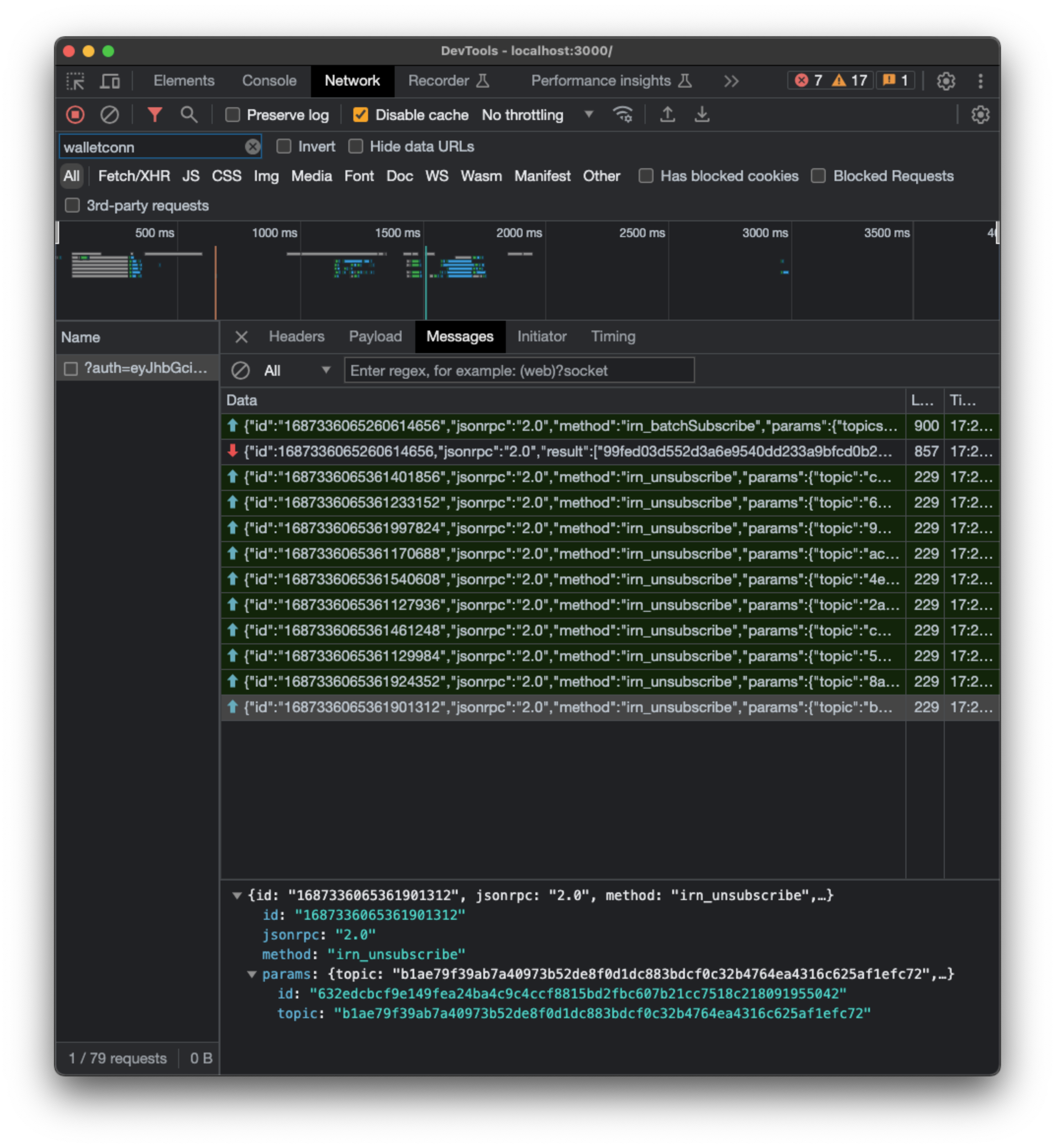 there's no response of 'irn_unsubscribe' from 'wss://relay.walletconnect.com' · Issue #2703 ...