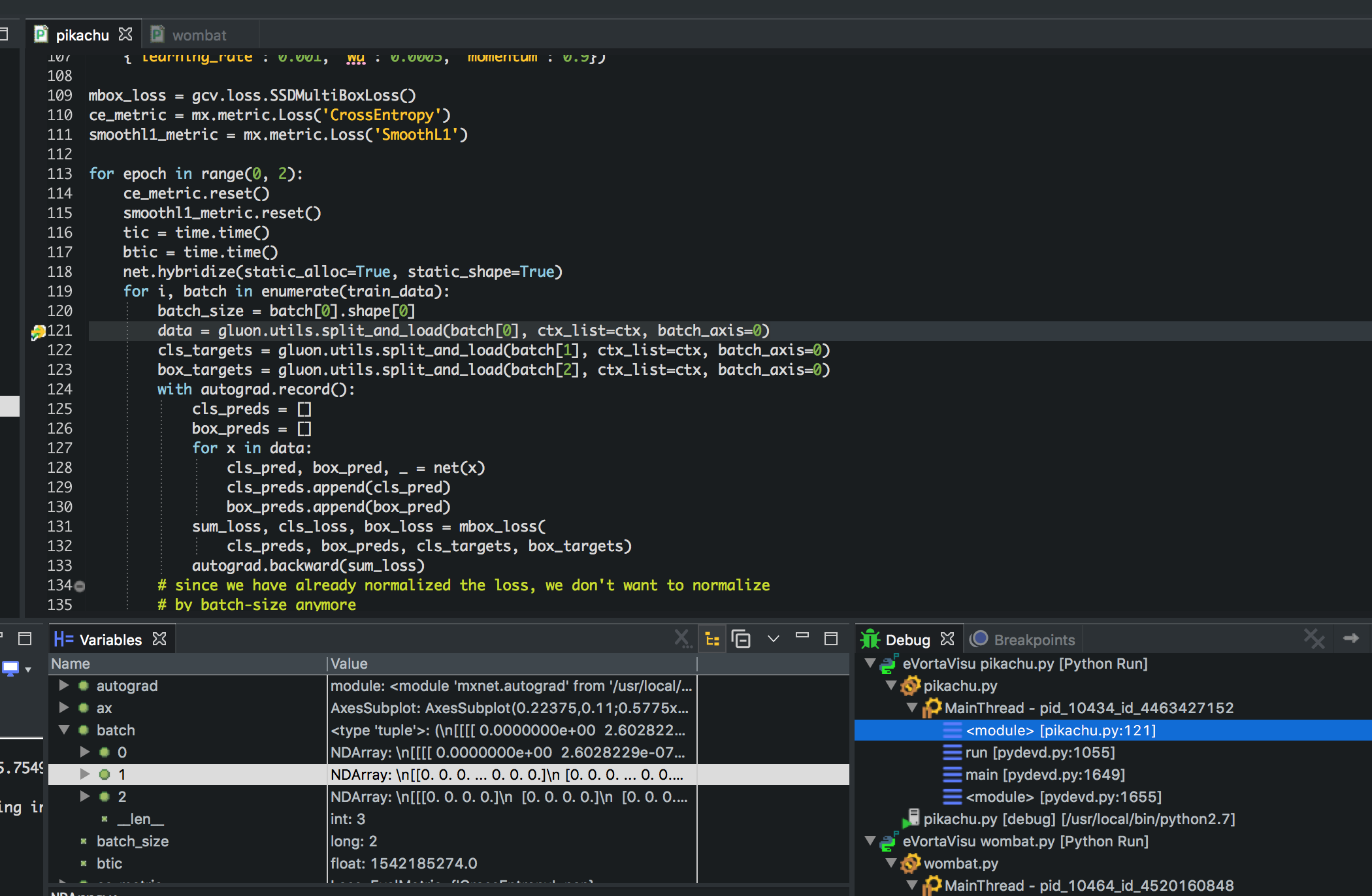 Gluon DataLoader, batch[1], batch[2] Returned with random values. · Issue #470 · dmlc/gluon-cv ...