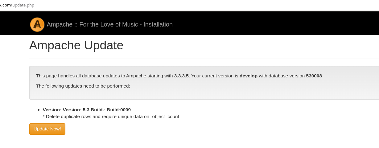 Update page stuck on: Delete duplicate rows and require unique data on `object_count` · Issue ...