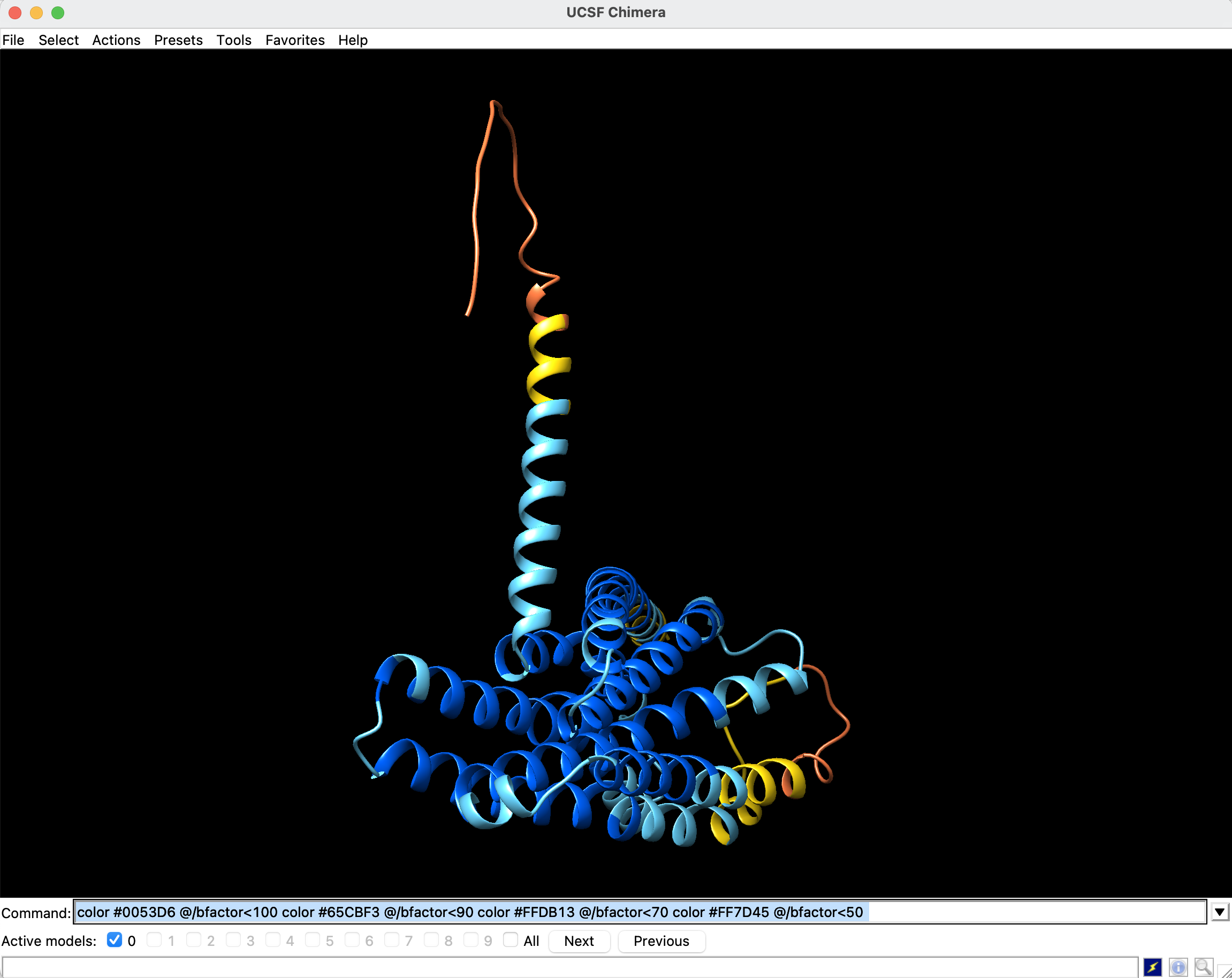 Question: Generating model image with color by pLDDT value · Issue #137 ...
