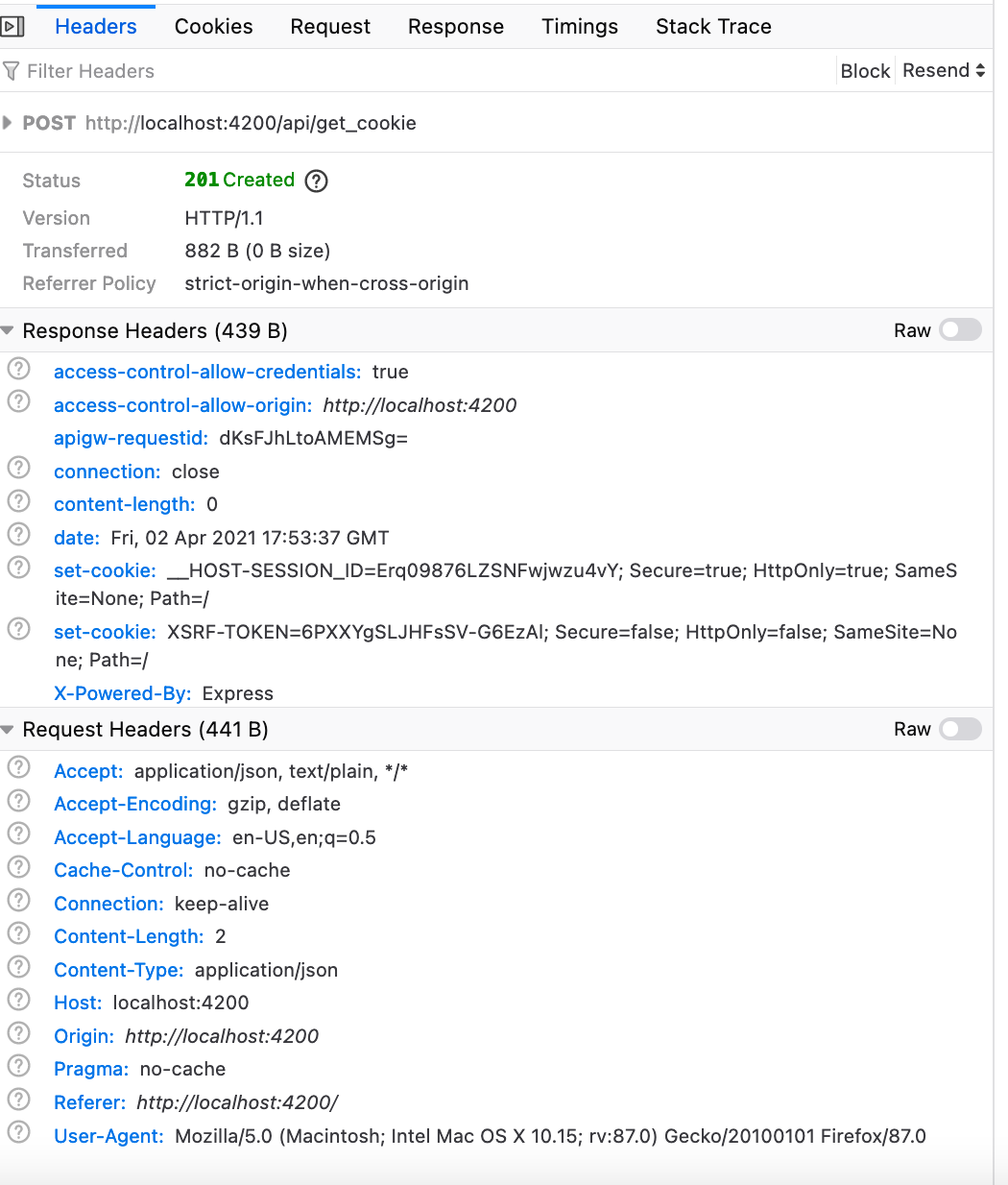 HttpClient does not set X-XSRF-Token on Http Post HttpClient does not set X-XSRF-Token on Http Post