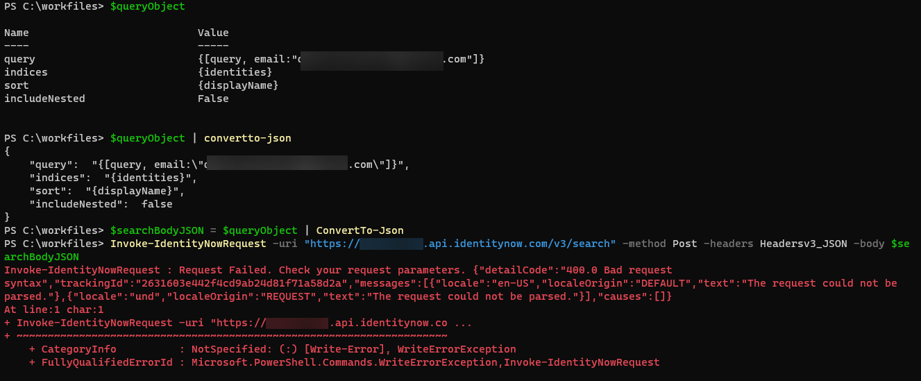 Search-IdentityNowUserProfile · Issue #67 · darrenjrobinson/powershell_module_identitynow · GitHub