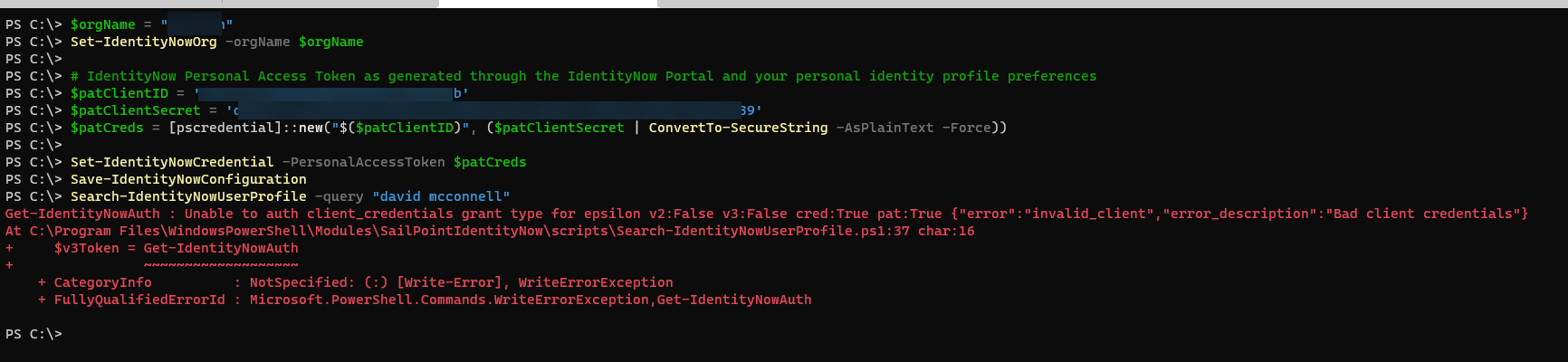 Search Identitynowuserprofile · Issue 67 · Darrenjrobinsonpowershell