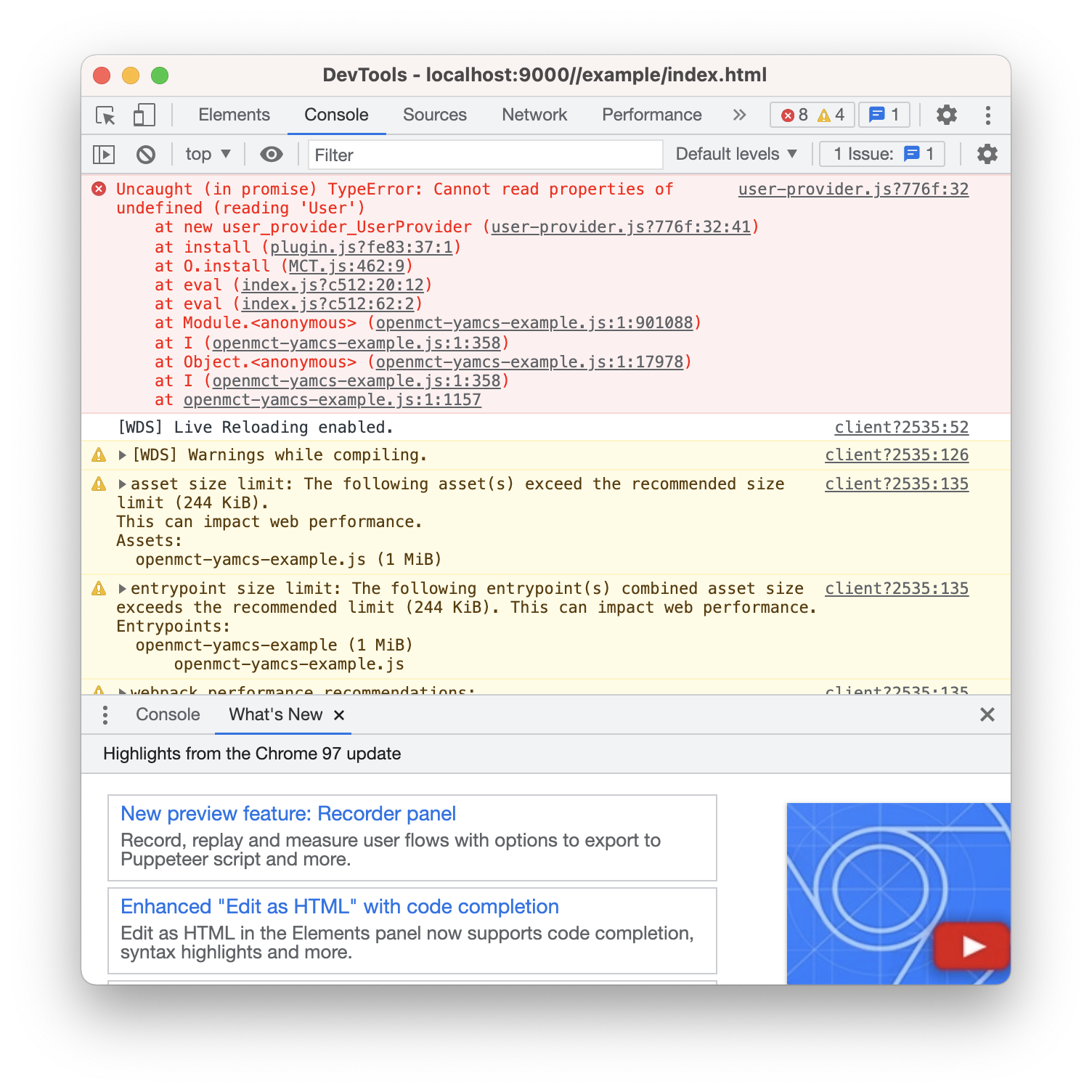 npm start does not work after addition of user provider · Issue #96 · akhenry/openmct-yamcs · GitHub