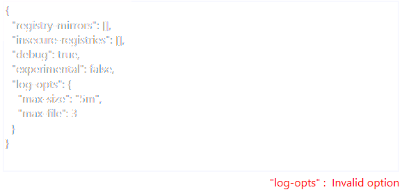 "log-opts" unavailable in daemon.json · Issue #2248 · docker/for-win · GitHub