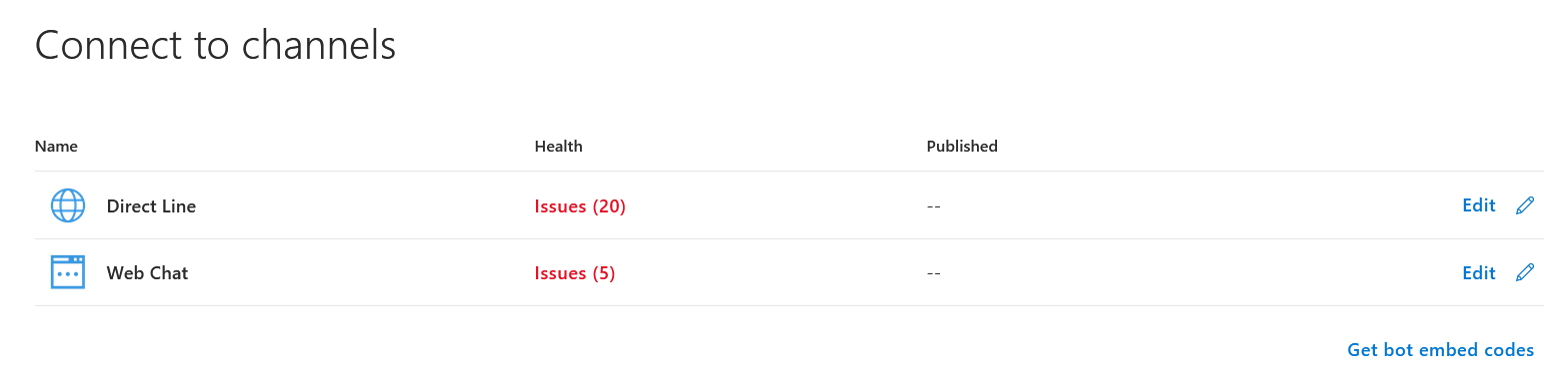 Azure Bot Internal Server Error with DirectLine and Web Chat channel · Issue #236 · microsoft ...