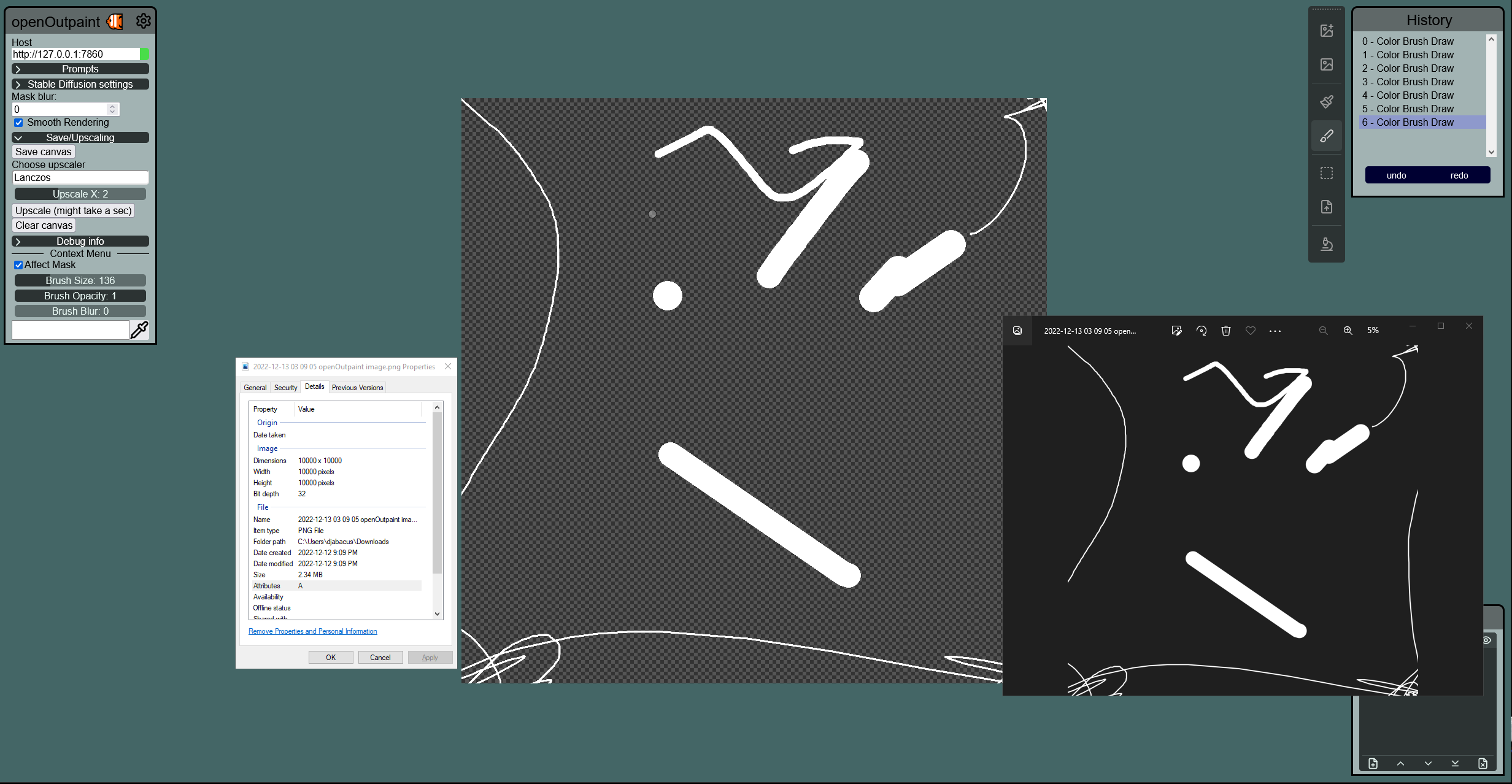 [Bug] Saving fails silently if canvas is too big · Issue #93 · zero01101/openOutpaint · GitHub