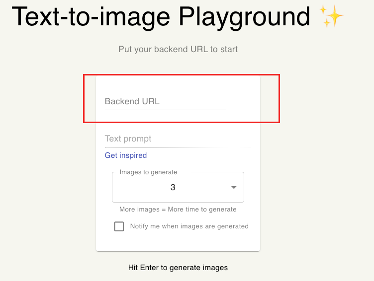 What is the backend URL if I run docker-compose? · Issue #136 · saharmor/dalle-playground · GitHub