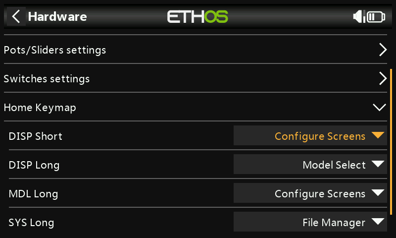 Feature request: Model select through button · Issue #1925 · FrSkyRC/ETHOS-Feedback-Community ...