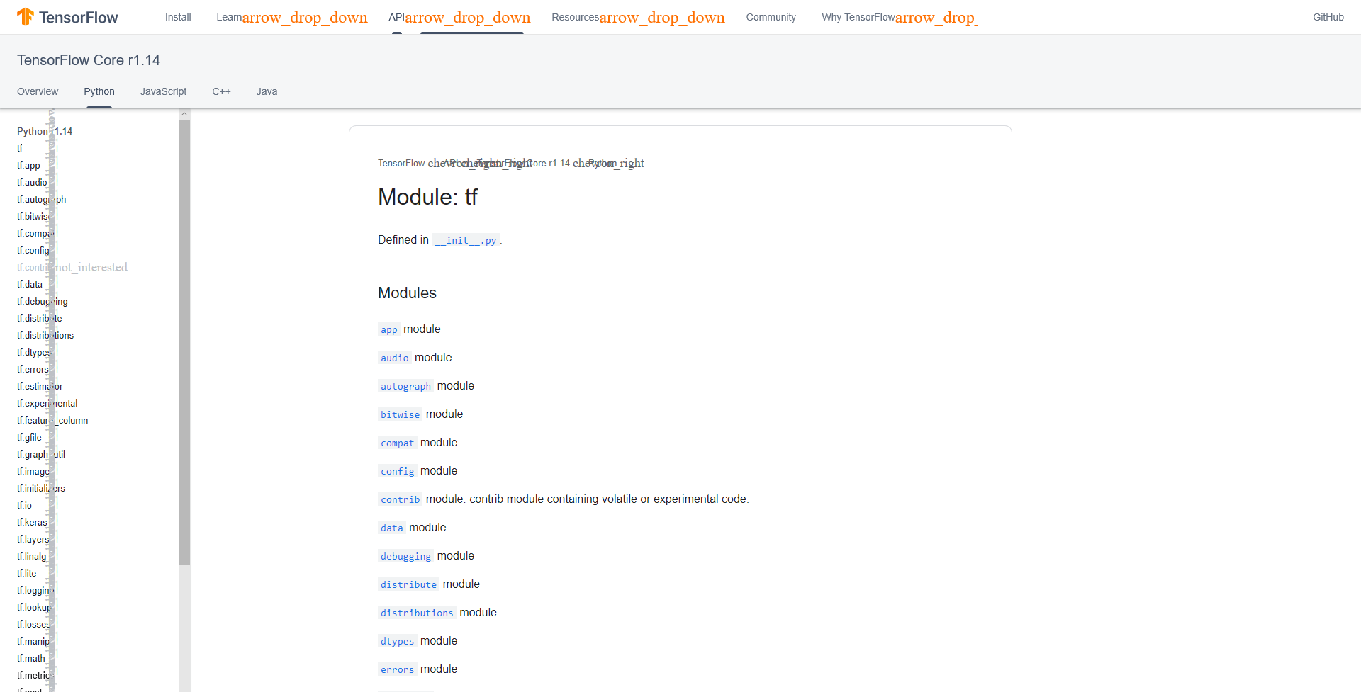 Tensorflow.org display errors. · Issue #28173 · tensorflow/tensorflow ...
