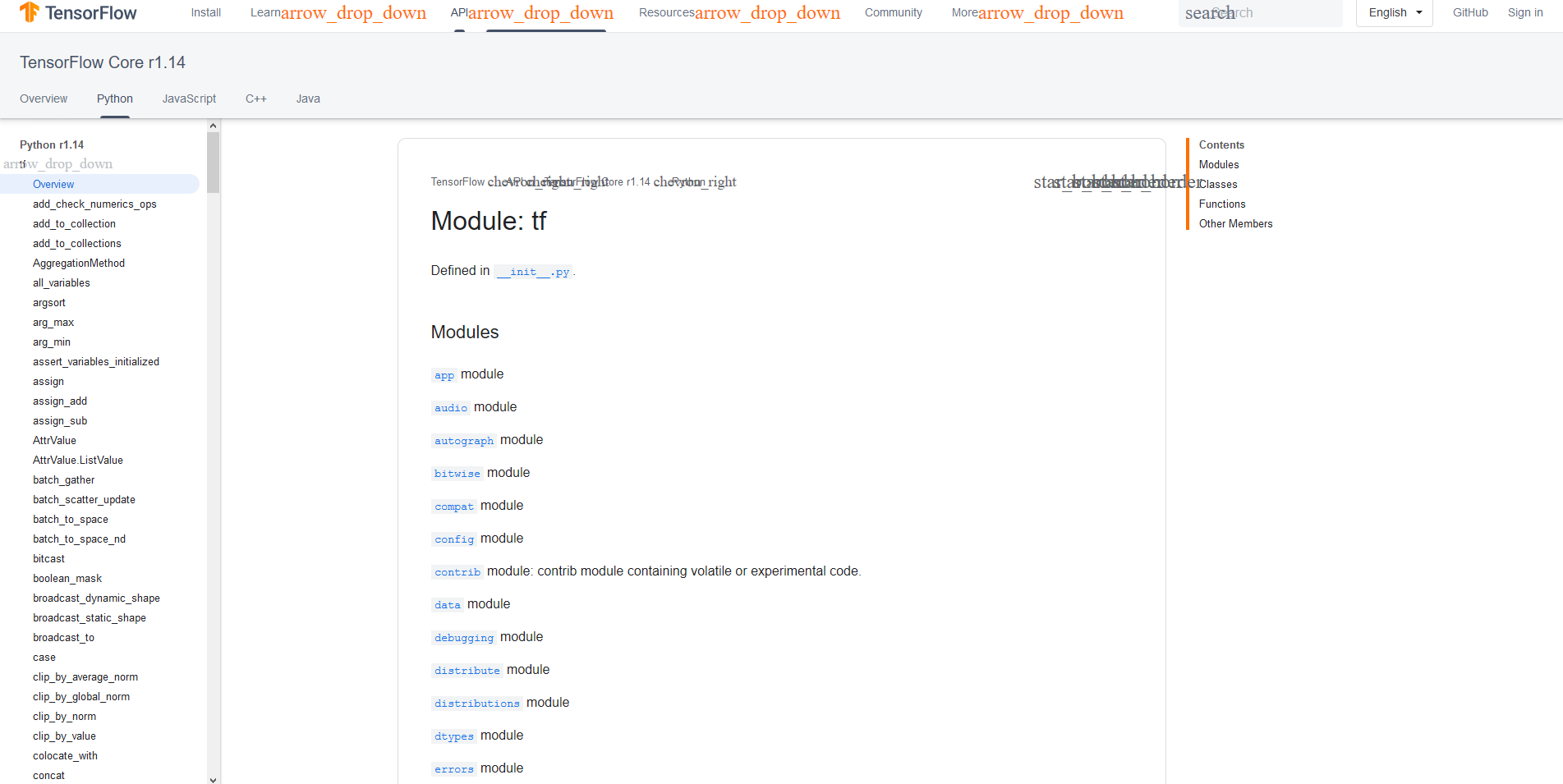 Tensorflow.org display errors. · Issue #28173 · tensorflow/tensorflow · GitHub