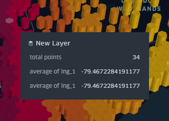 [Bug] Tooltips when using hexbin binning not customizable · Issue #708 · keplergl/kepler.gl · GitHub