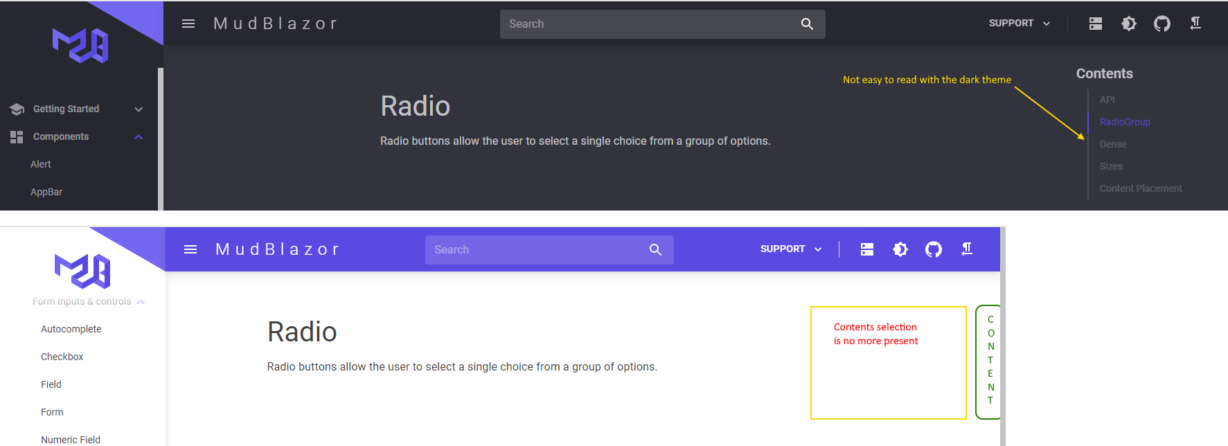 Contents Section In The Documentation · Issue 2290 · Mudblazormudblazor · Github