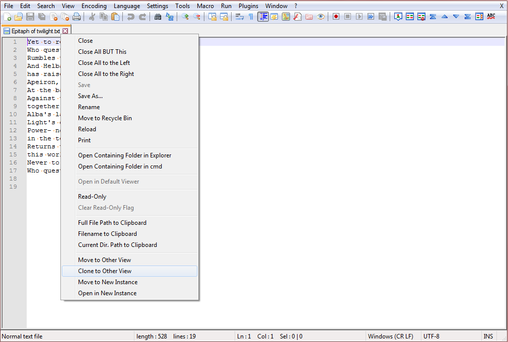 Feature request: Clone to new file · Issue #4858 · notepad-plus-plus/notepad-plus-plus · GitHub