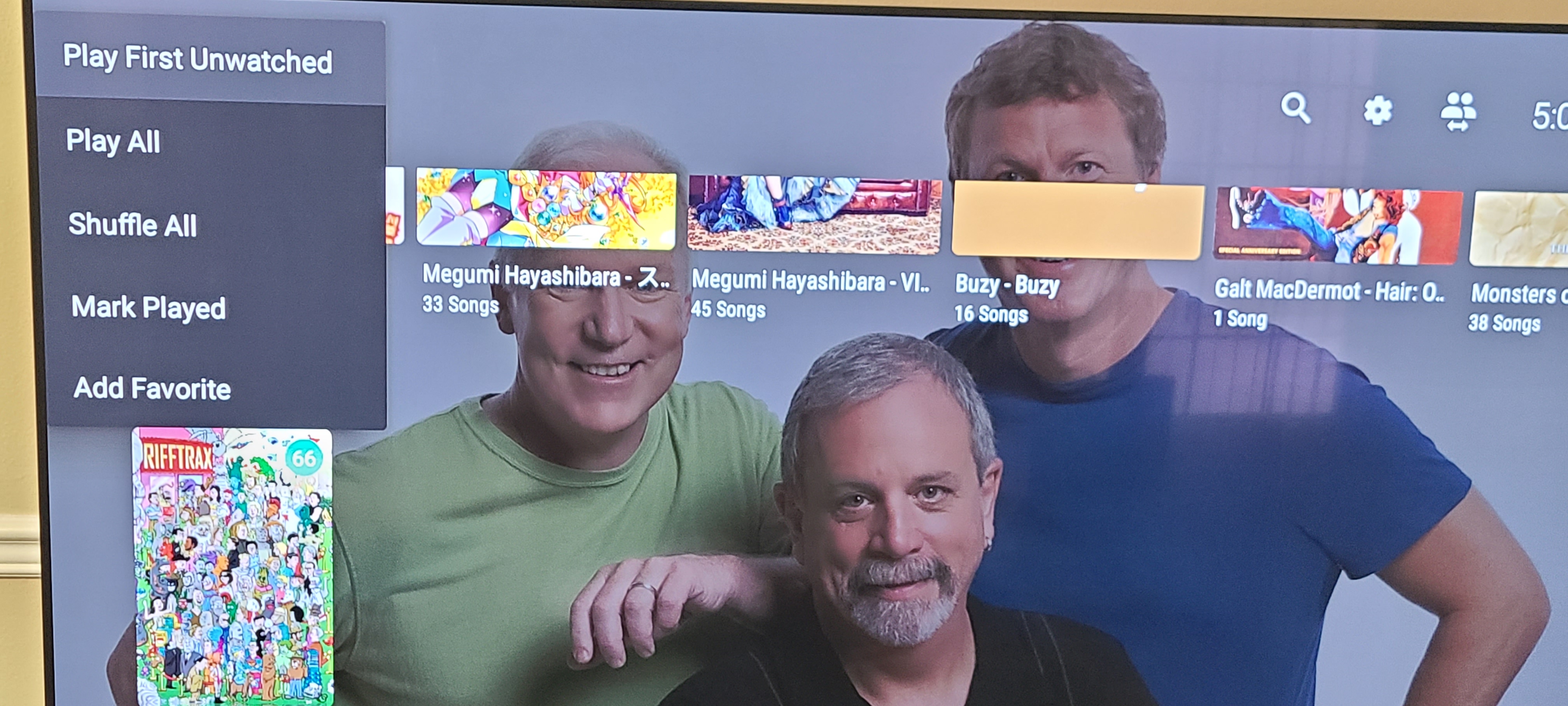 "Play First Unwatched" menu option does not work correctly from main ...