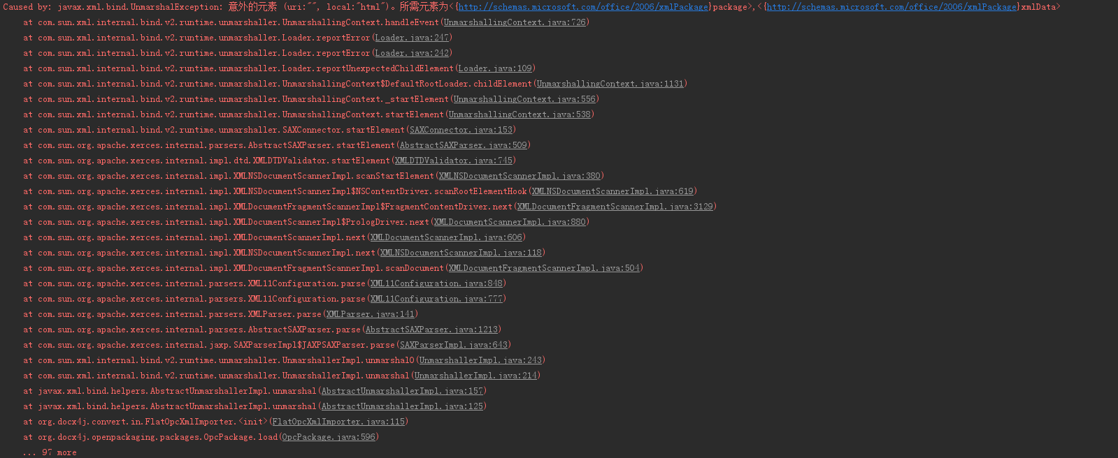 Javax Xml Bind Unmarshalexception When I Load Docx · Issue 349 · Plutext Docx4j · Github
