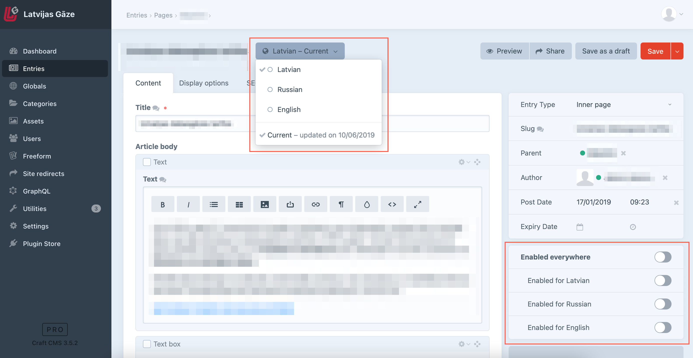 Language switch is missing on recently made entries for inactive pages. · Issue #6679 · craftcms ...