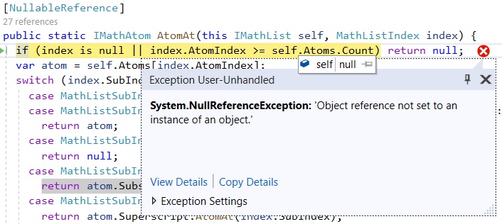 NRE is thrown when '_' is a first input · Issue #72 · verybadcat/CSharpMath · GitHub