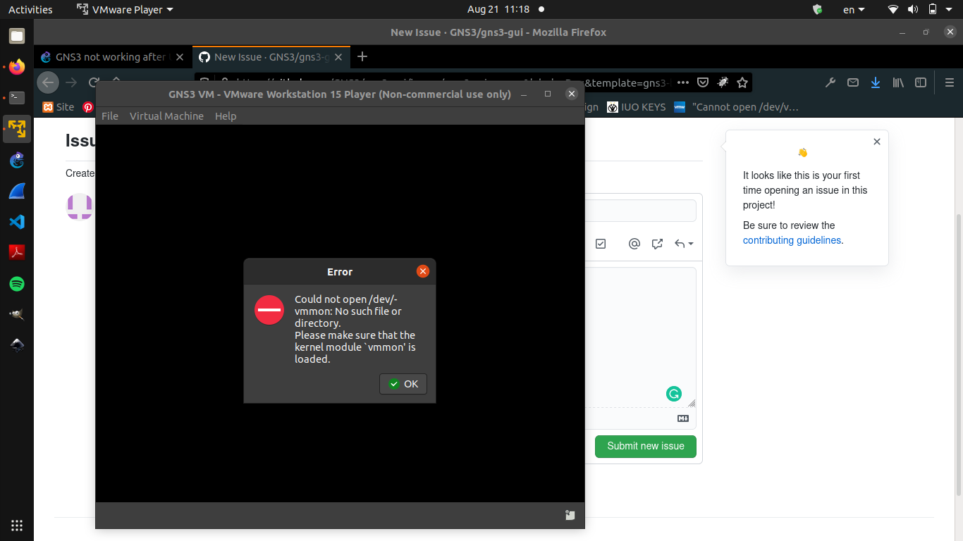 GNS3vm wonr run .. · Issue #3043 · GNS3/gns3-gui · GitHub