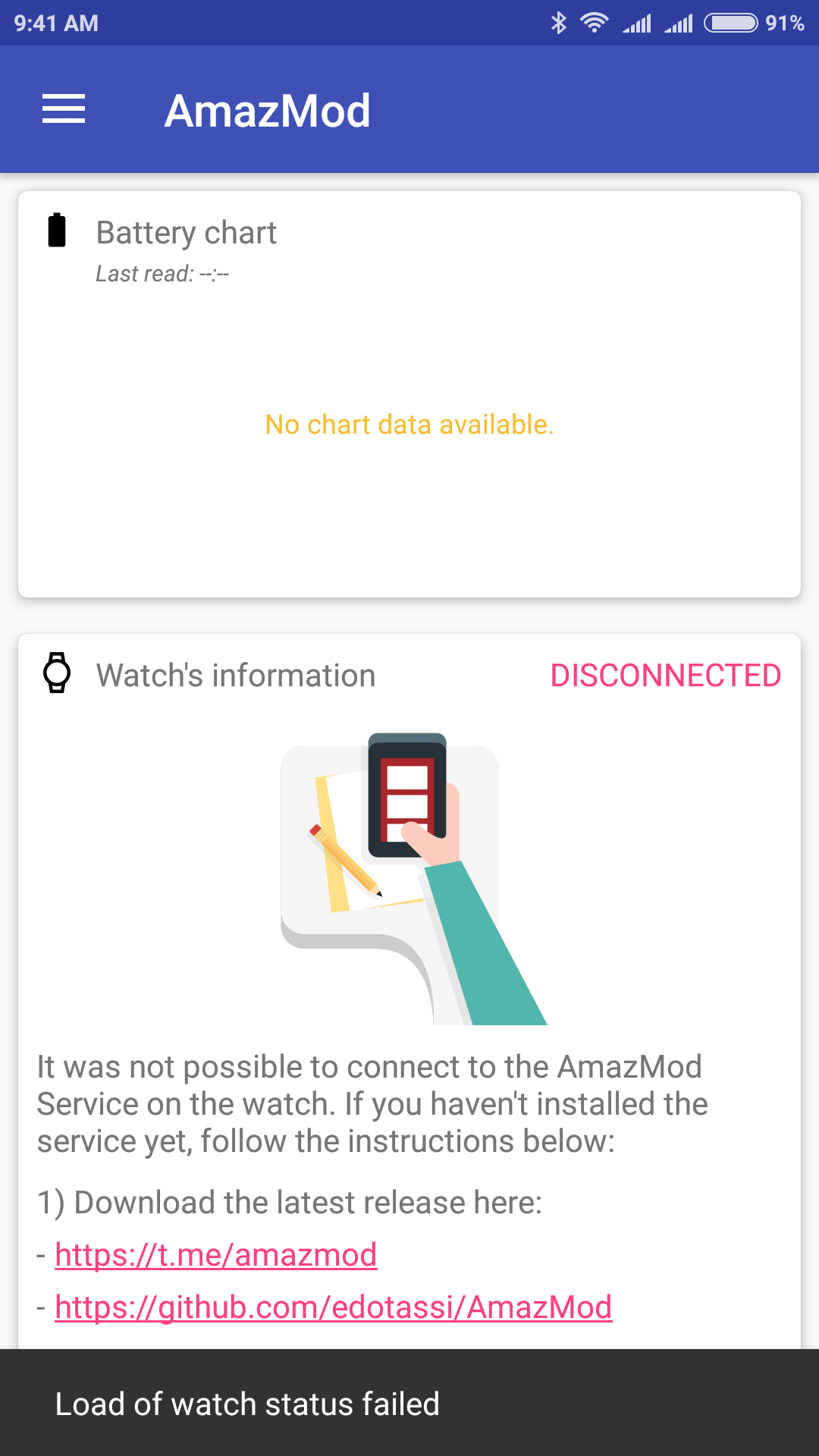 Load of watch status failed · Issue #258 · AmazMod/AmazMod · GitHub