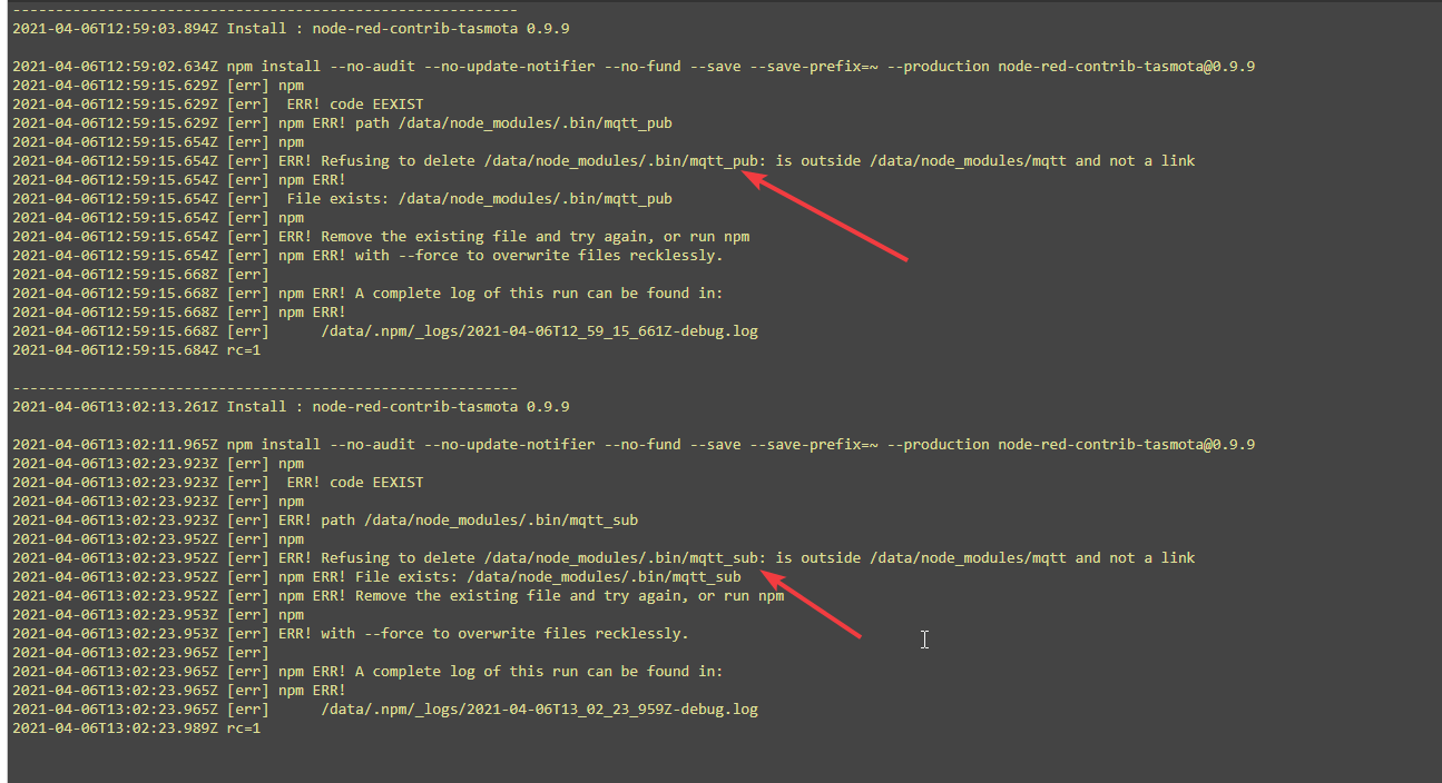 Problem after update to 0.9.8 · Issue #26 · DaveMDS/node-red-contrib-tasmota · GitHub