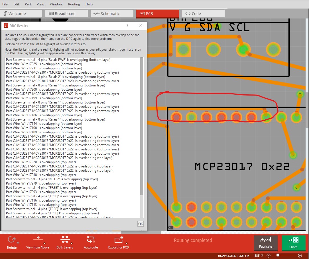 Autorouter causes DRC errors due to traces too close. · Issue #3901 · fritzing/fritzing-app · GitHub