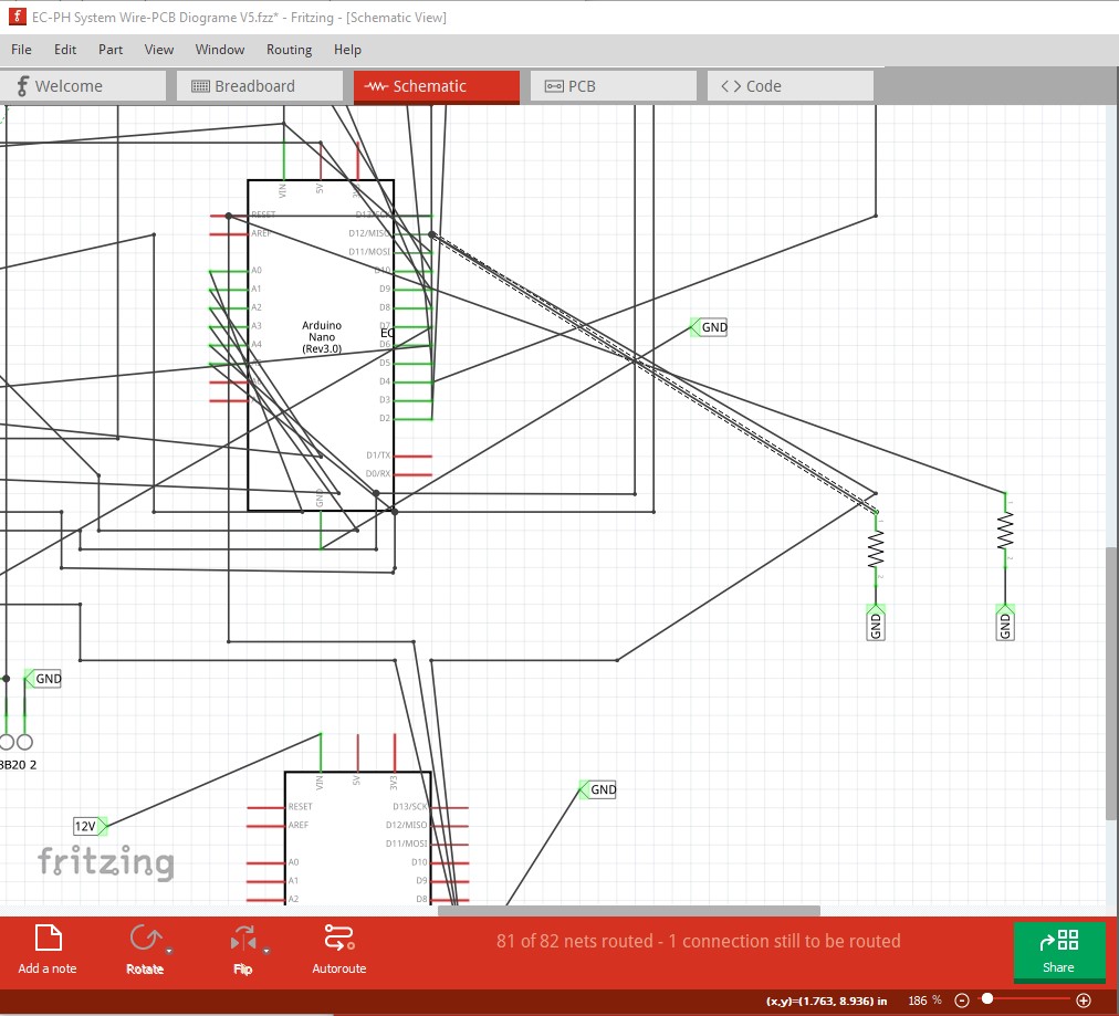 Straightening lines in schematic malfunctions. · Issue #3960 · fritzing/fritzing-app · GitHub