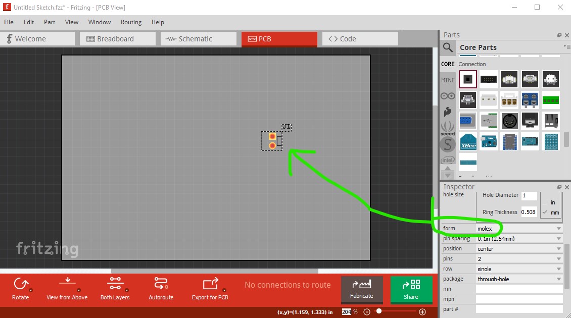 Editing Molex pin header in parts editor gets an error · Issue #3964 ...