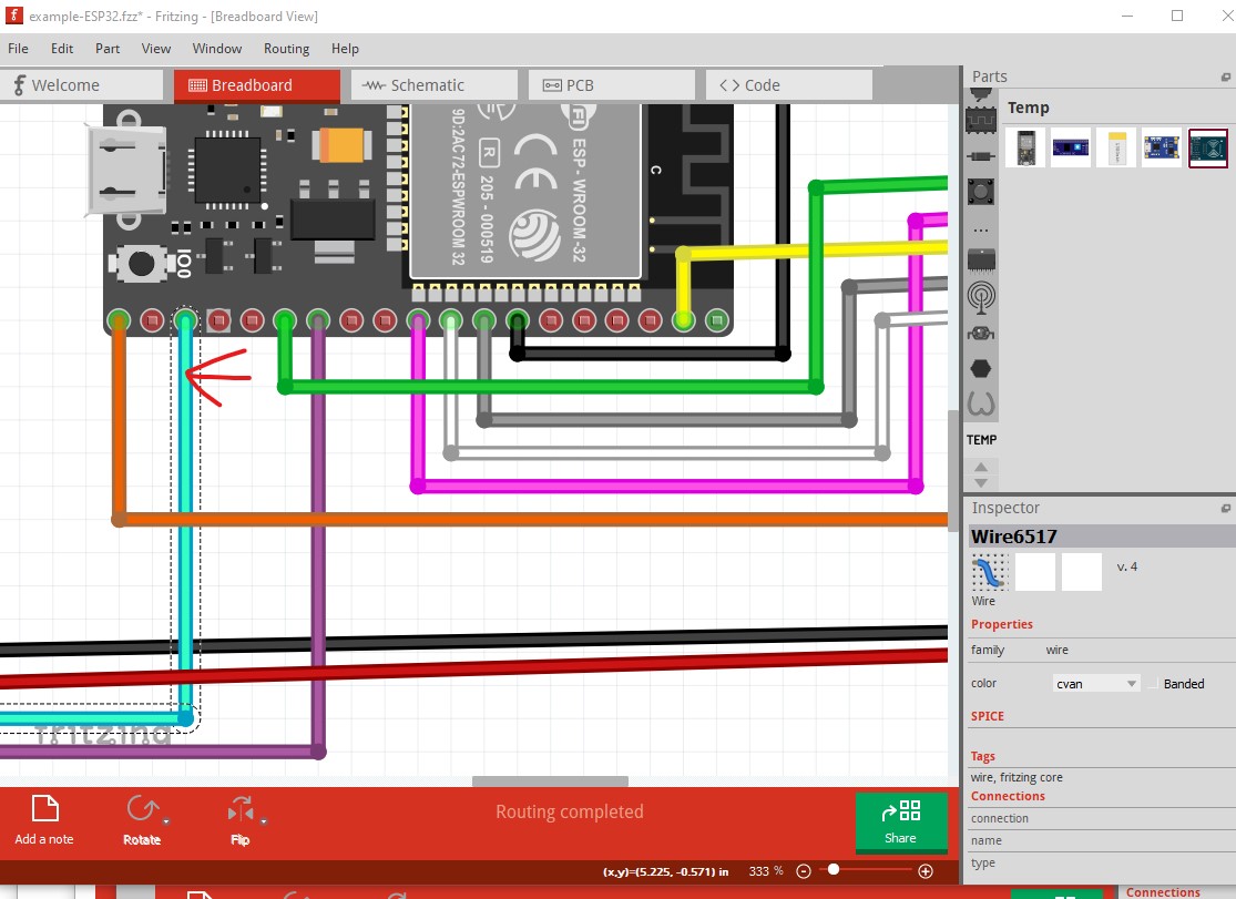 It's hard to select objects in Breadboard view, not selecting the object the cursor is pointing ...