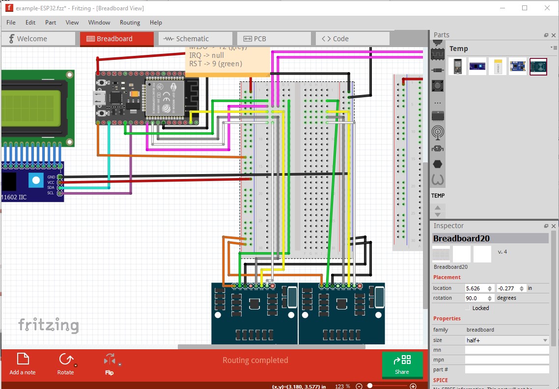 It's hard to select objects in Breadboard view, not selecting the object the cursor is pointing ...
