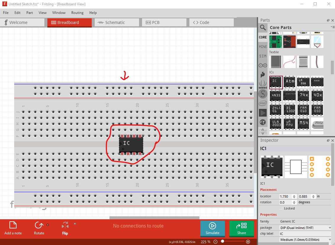 Breadboard view (and the breadboard) have a number of problems. · Issue #4071 · fritzing ...