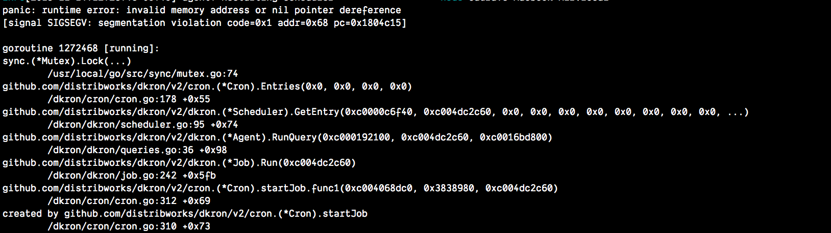 Segmentation Fault · Issue #625 · distribworks/dkron · GitHub