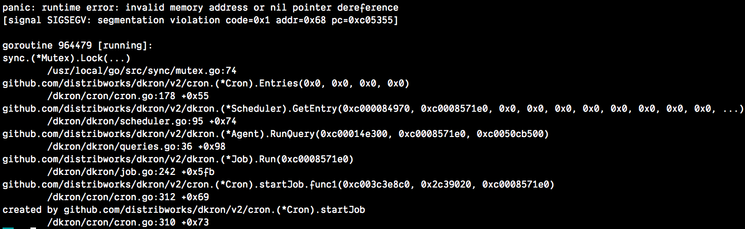 Segmentation Fault · Issue #625 · distribworks/dkron · GitHub