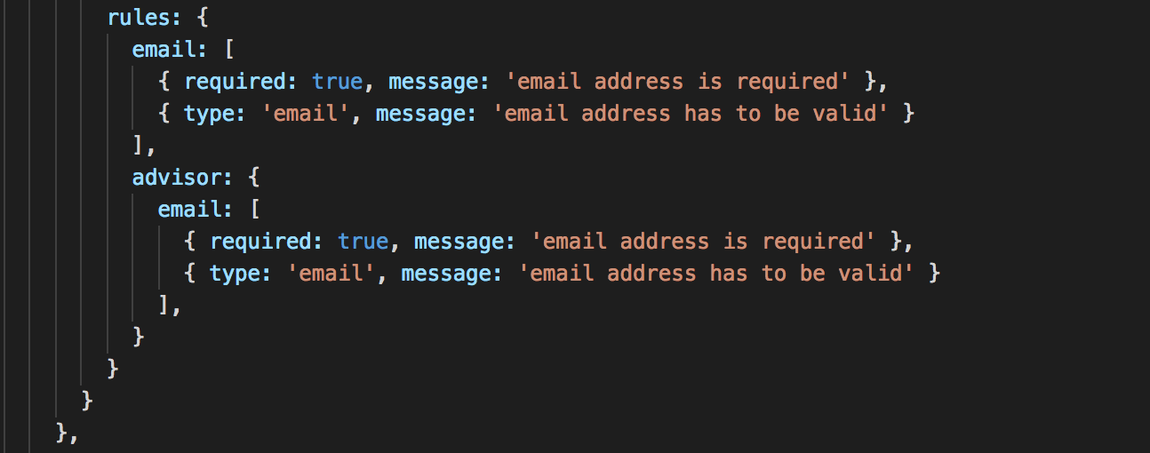 [Feature Request] Support for form validation of hierarchical ...