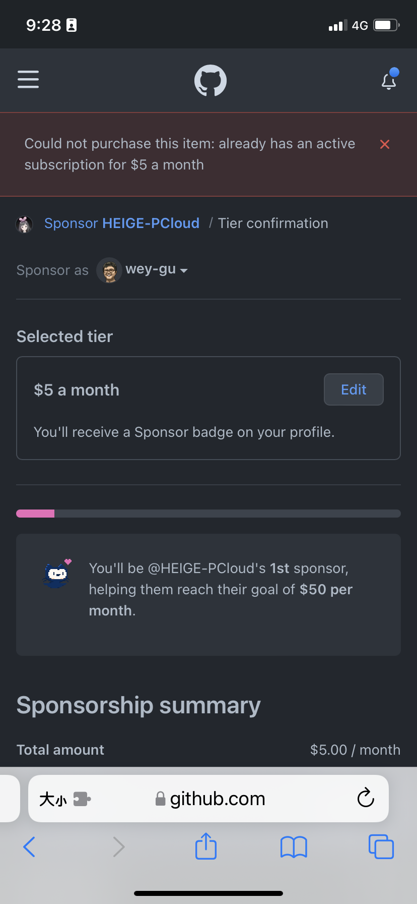 cannot sponsor？ · Issue #241 · HEIGE-PCloud/DoIt · GitHub
