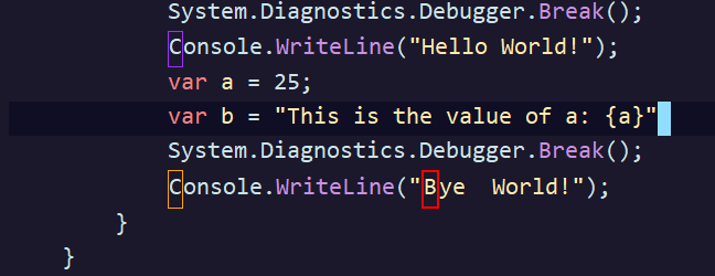 C# - font lock breaks after an interpolated string or terminating simple string · Issue #151 ...