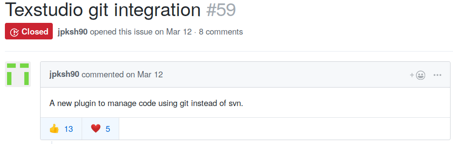 Git command integrate · Issue #340 · texstudio-org/texstudio · GitHub