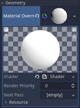 [3.x] ShaderMaterial inspector does not show next_pass under Material base · Issue #64873 ...